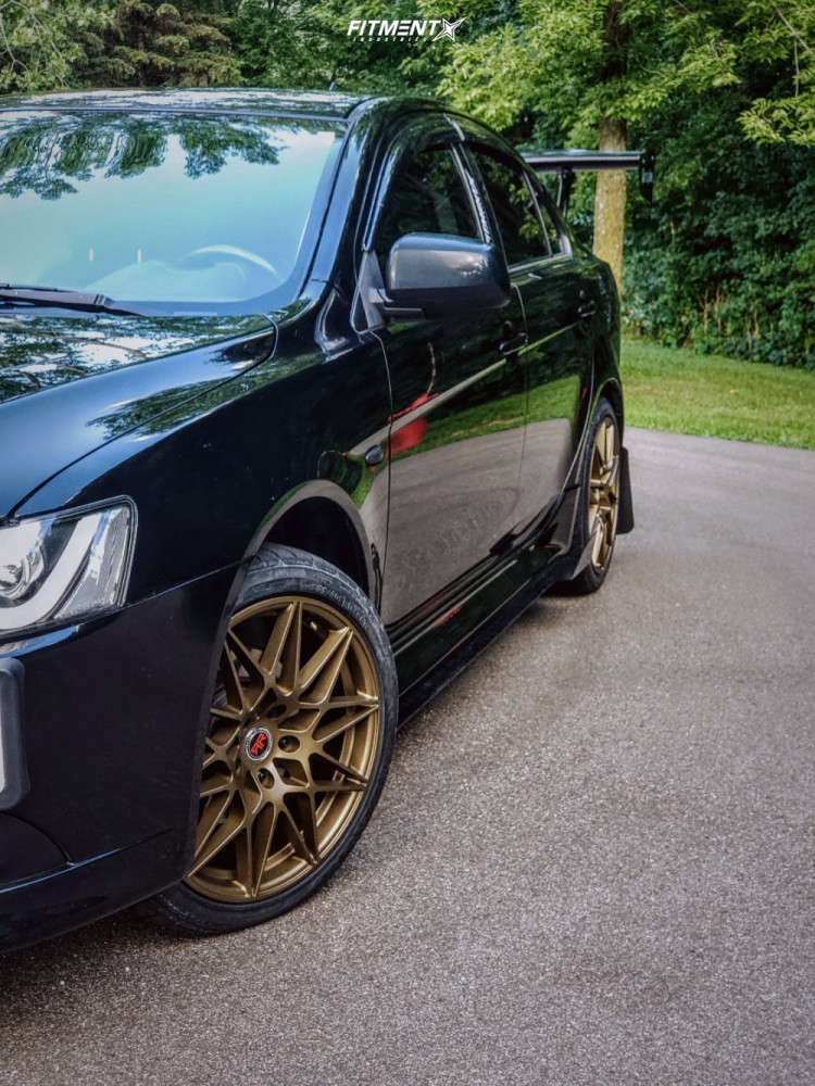 2014 Mitsubishi Lancer Ralliart with 18x8 Revolution Racing Rr11 and ...