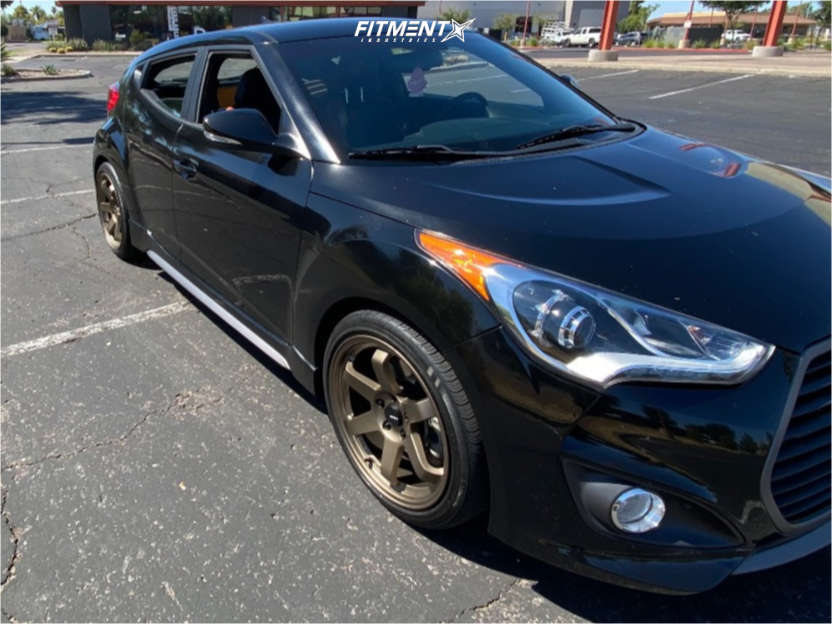 2016 Hyundai Veloster Turbo with 18x8.5 AVID1 AV6 and Kumho 225x40 on ...