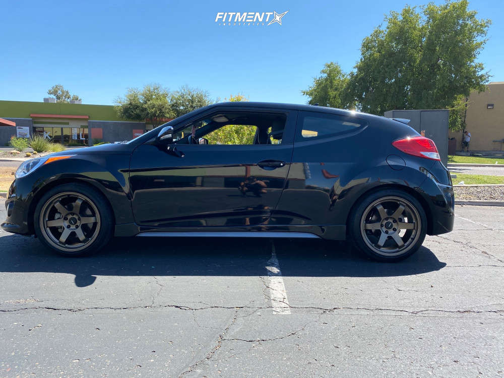 2016 Hyundai Veloster Turbo with 18x8.5 AVID1 AV6 and Kumho 225x40 on ...