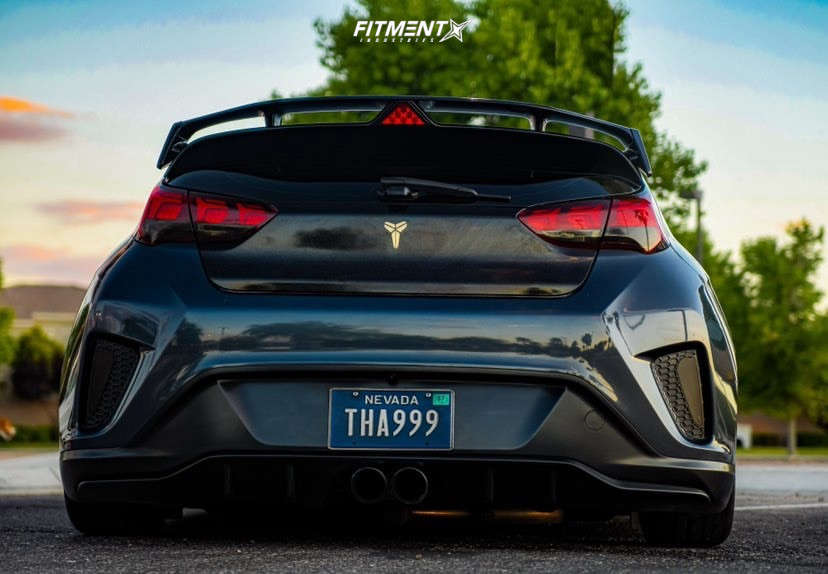 2019 Hyundai Veloster Turbo with 18x8 Work Euroline and Firestone ...