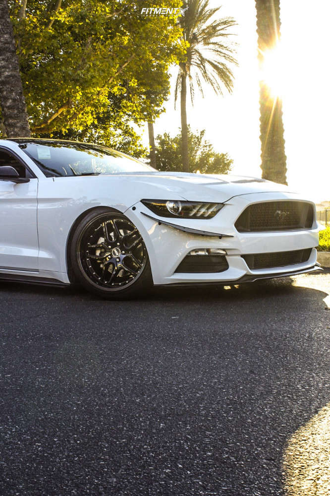 2017 Ford Mustang V6 with 19x10.5 ESR CS15 and Federal 265x35 on ...
