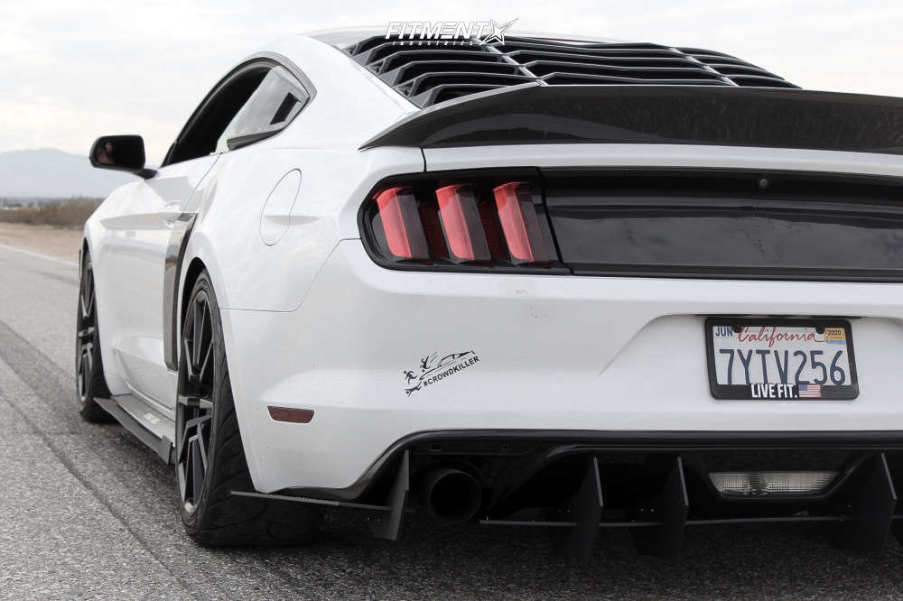 2017 Ford Mustang V6 with 19x10.5 ESR CS15 and Federal 265x35 on ...