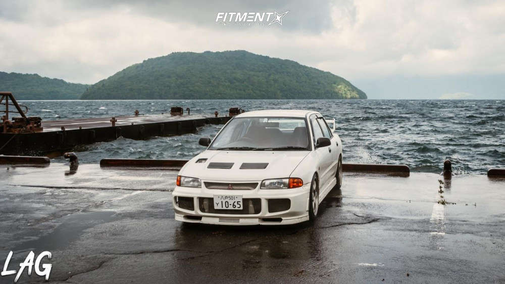1993 Mitsubishi Mirage S with 17x8 Rays Engineering Te37 and Nankang ...