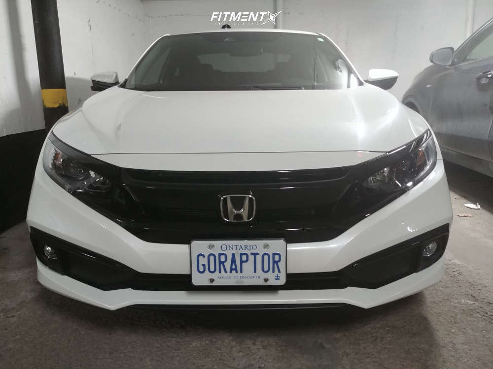 2020 Honda Civic Sport with 18x9.5 Fast Wheels Dime and Goodyear 235x40 ...