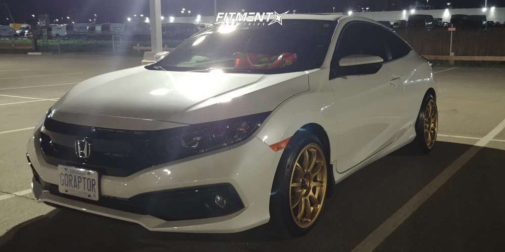 2020 Honda Civic Sport with 18x9.5 Fast Wheels Dime and Goodyear 235x40 ...