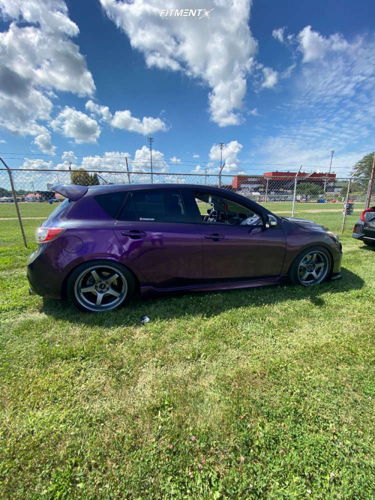 2012 Mazda MazdaSpeed3 Base with 18x8.5 AVID1 AV28 and Michelin 235x40 on Coilovers | 1206082 ...