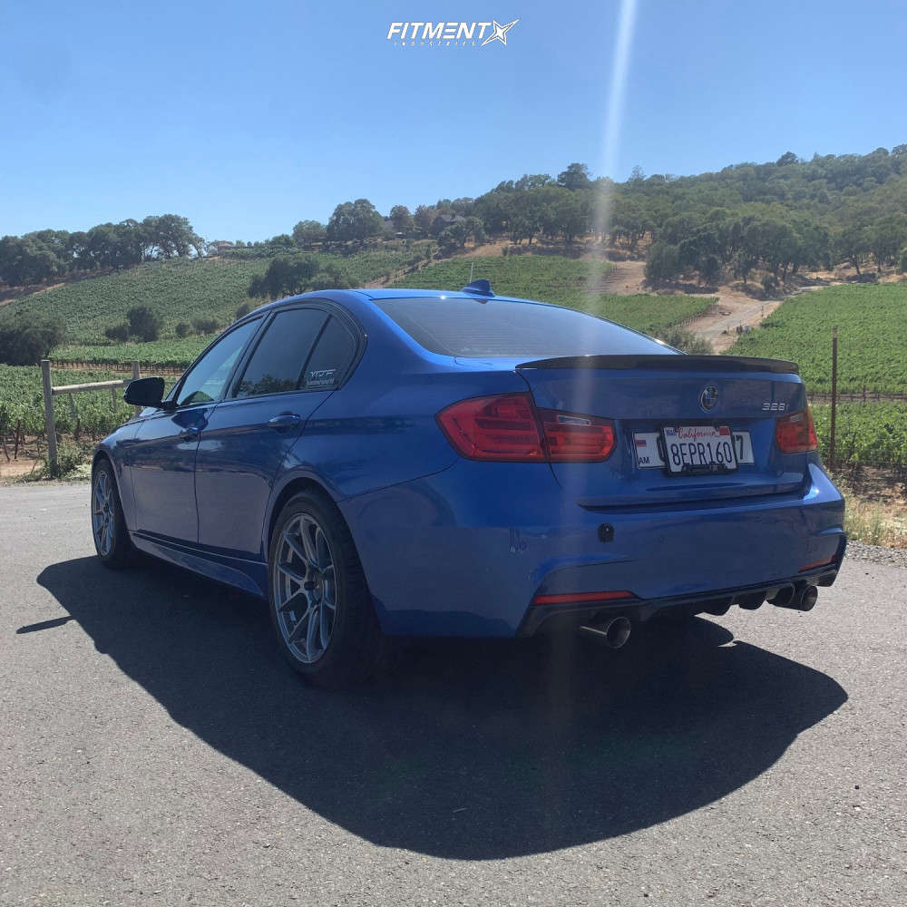2015 BMW 328i Base with 18x8.5 Enkei Tsv and Hankook 245x45 on Stock ...