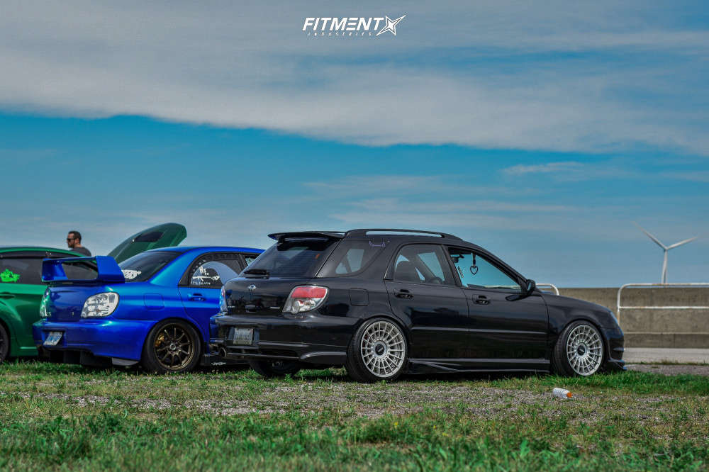 2006 Subaru Impreza 2.5i with 18x9.5 Rotiform Las-r and Minerva 225x40 ...