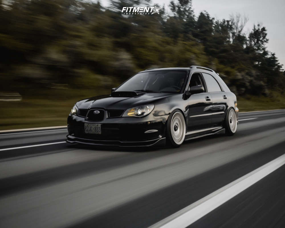 2006 Subaru Impreza 2.5i with 18x9.5 Rotiform Las-r and Minerva 225x40 ...