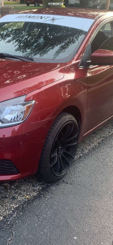 2017 Nissan Sentra SV with 18x9.5 AVID1 AV20 and Nankang 225x40 on ...