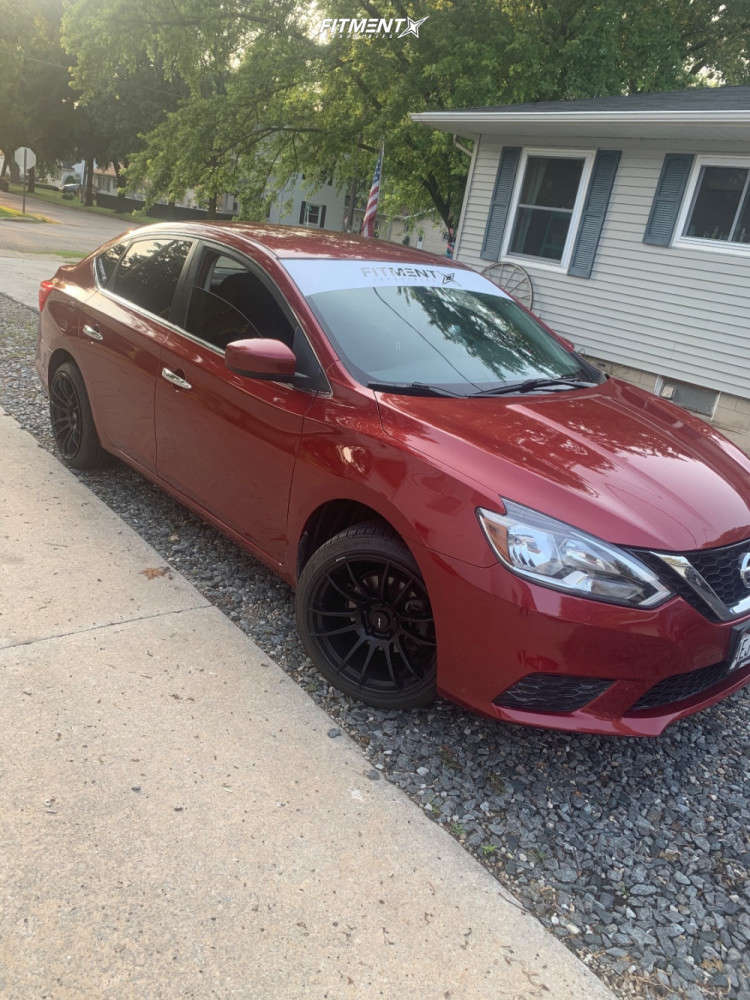 2017 Nissan Sentra SV with 18x9.5 AVID1 AV20 and Nankang 225x40 on ...