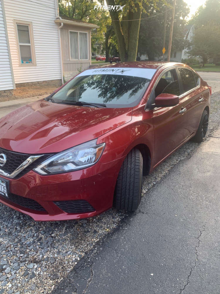 2017 Nissan Sentra SV with 18x9.5 AVID1 AV20 and Nankang 225x40 on ...