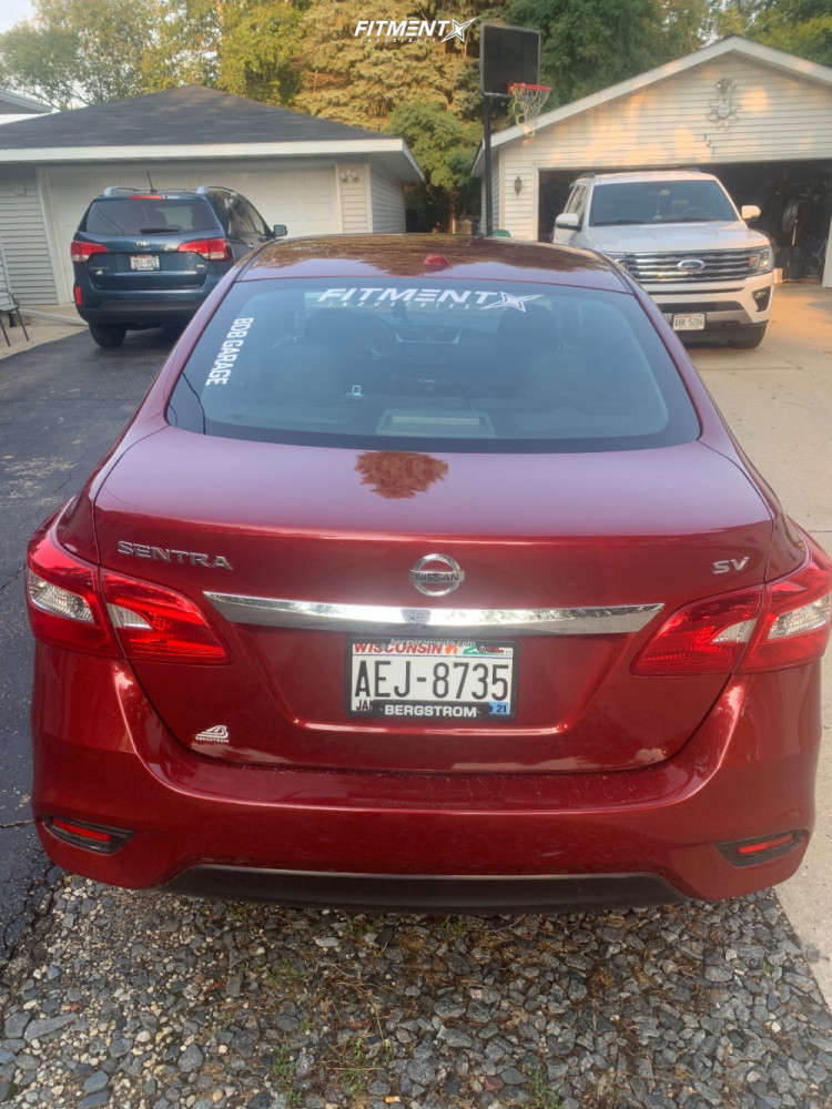 2017 Nissan Sentra SV with 18x9.5 AVID1 AV20 and Nankang 225x40 on ...