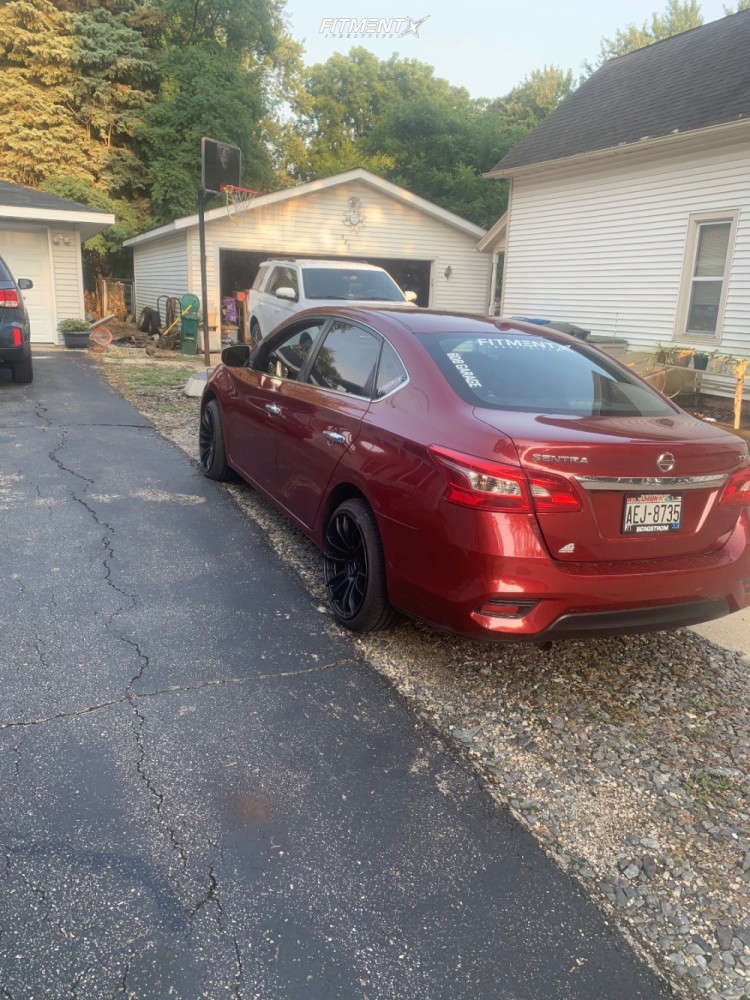 2017 Nissan Sentra SV with 18x9.5 AVID1 AV20 and Nankang 225x40 on ...