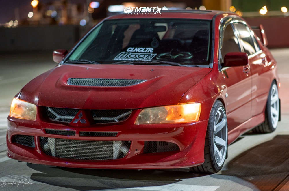 2003 Mitsubishi Lancer Evolution with 18x9.5 Variis VR 06 and Firestone ...