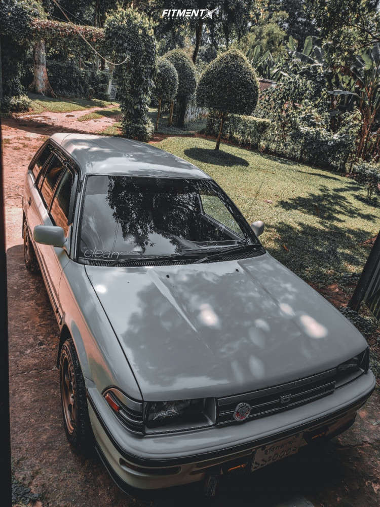 1990 Toyota Corolla Base with 15x7 Rays Engineering Te37 and Haida ...