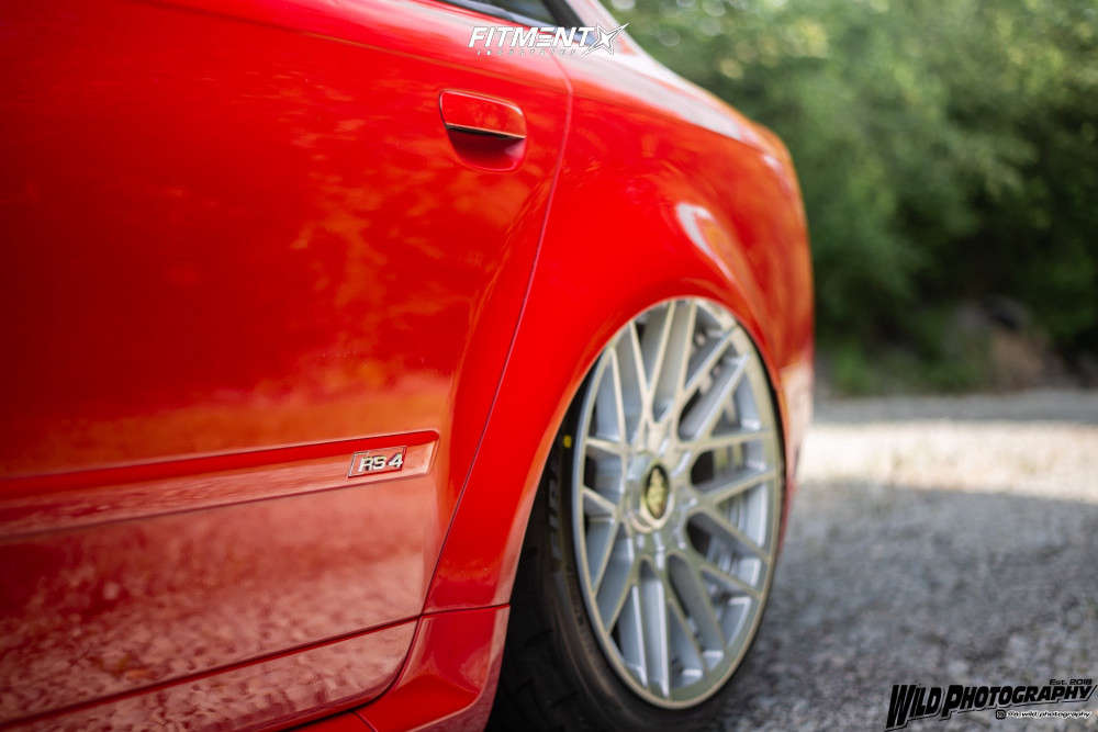2007 Audi RS4 Base with 19x10 Rotiform Rse and Firestone 255x35 on Air ...