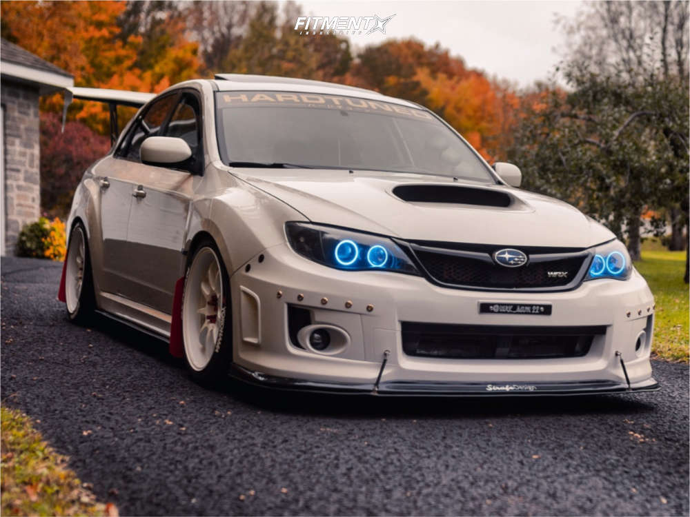 2011 Subaru WRX WRX Premium with 18x9.5 Work D9r and Yokohama 255x35 on ...