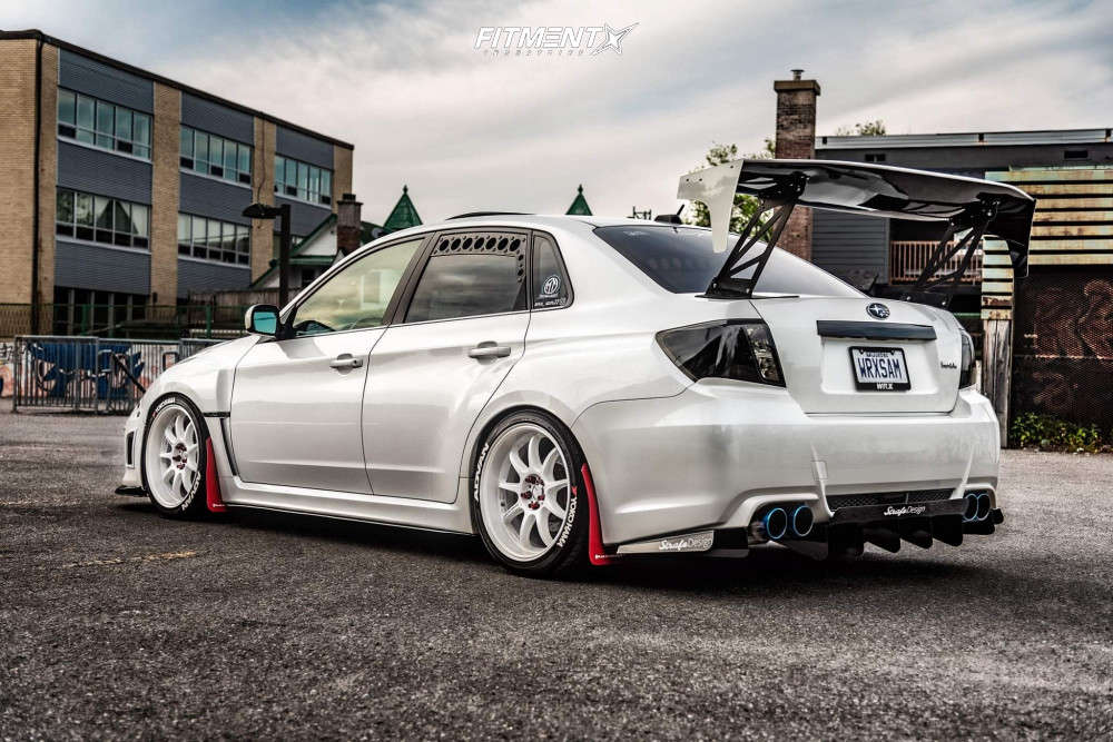 2011 Subaru WRX WRX Premium with 18x9.5 Work D9r and Yokohama 255x35 on ...