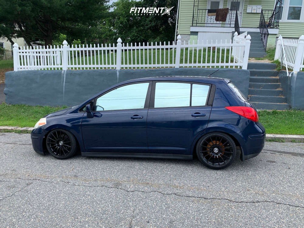 2007 Nissan Versa S with 17x9 GMR GMR-01 and Atlas 195x40 on Coilovers ...