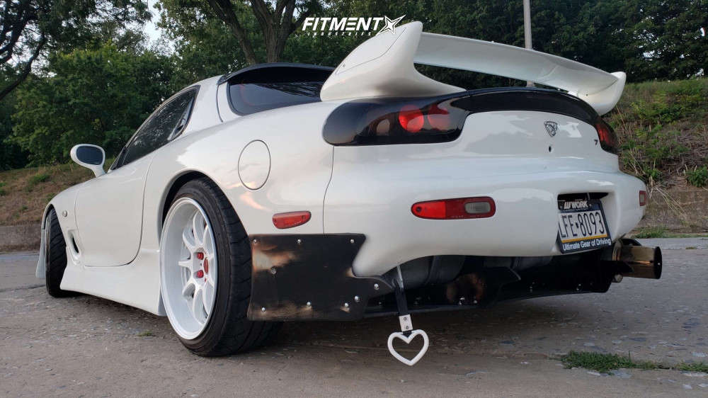 1994 Mazda RX-7 R2 with 18x9.5 Work D9r and Federal 225x40 on Coilovers ...