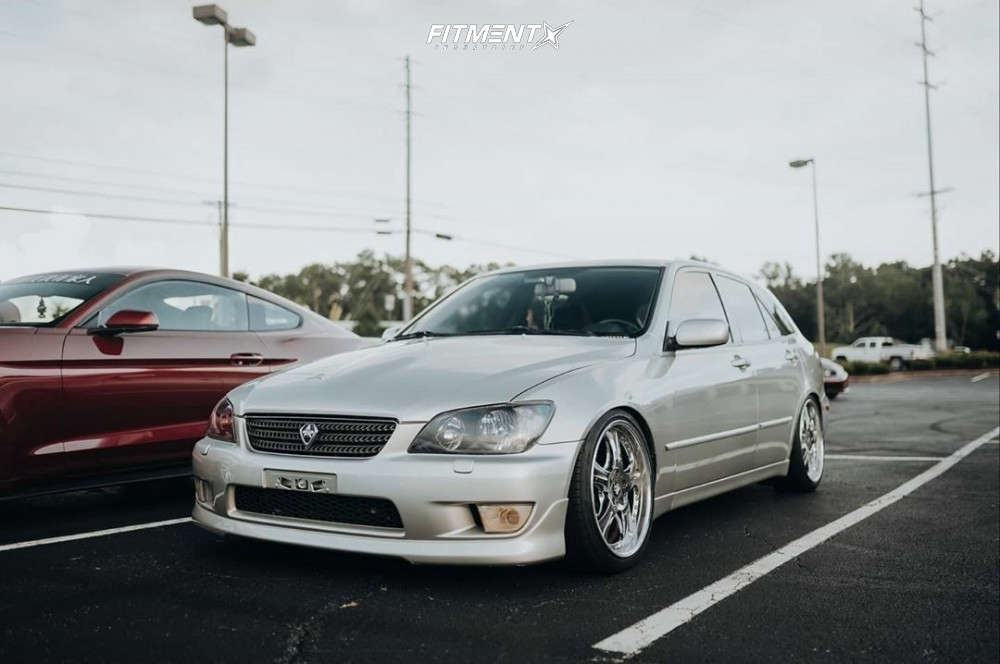 2002 Lexus IS300 Sportcross with 18x8.5 Weds Cerberus and Nankang ...