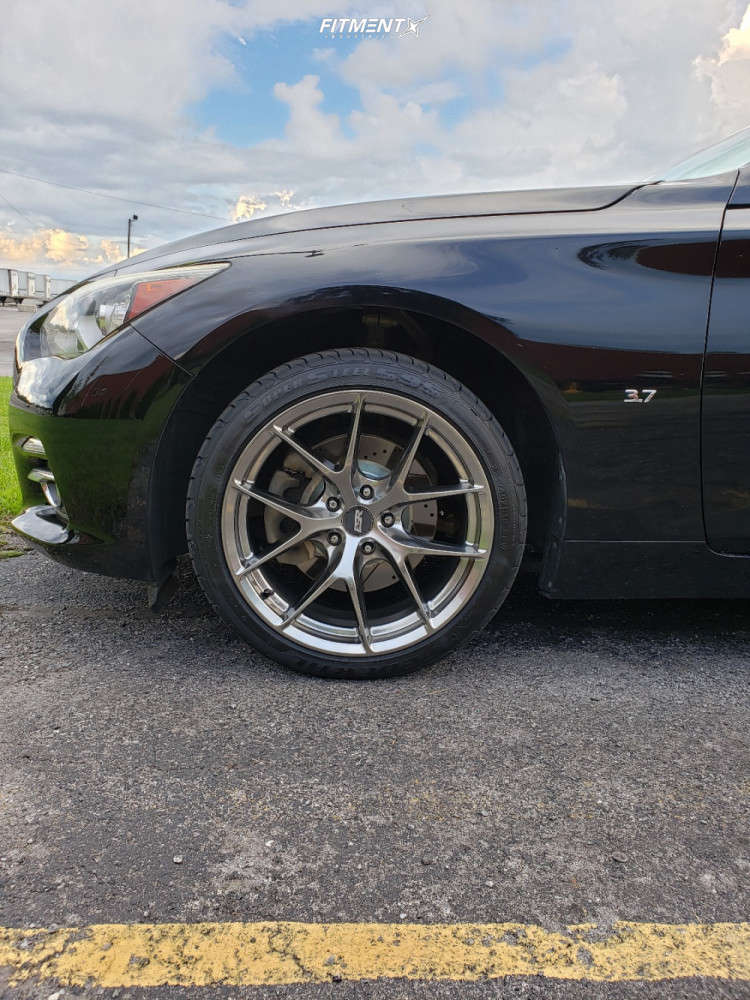 2014 INFINITI Q50 Premium with 18x8.5 ESR Rf2 and Federal 225x40 on Stock Suspension | 1219550 ...
