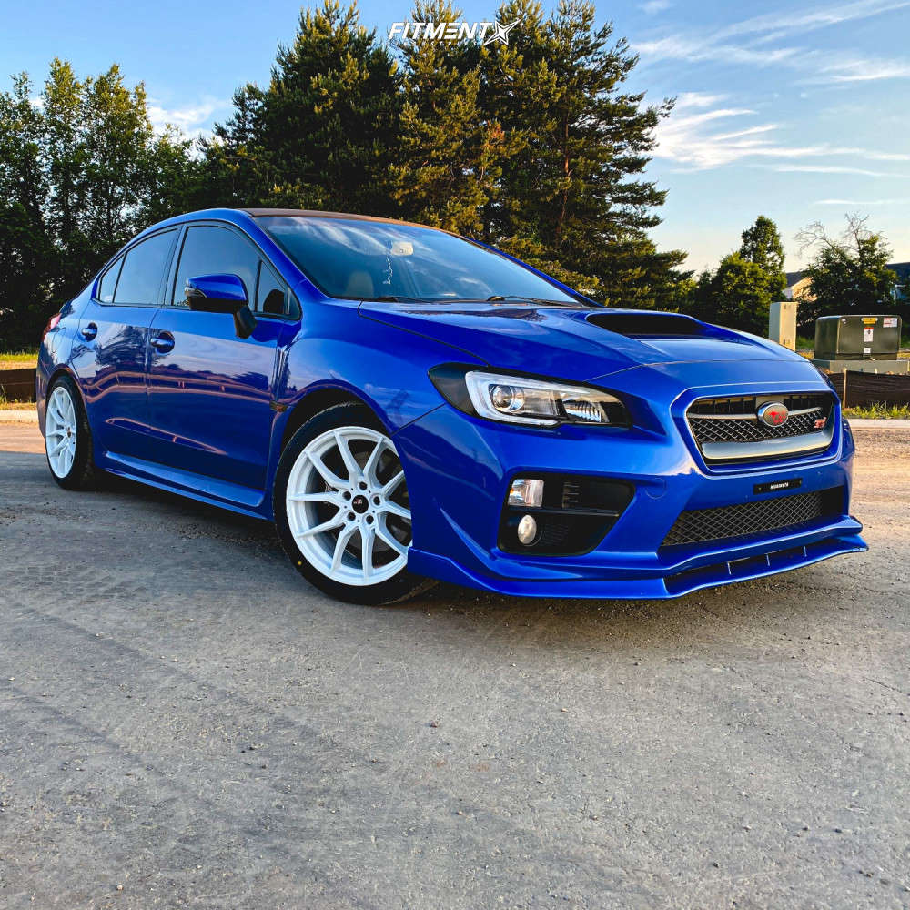 2016 Subaru WRX STI Base with 18x9.5 Option Lab R716 and Federal 245x40 ...