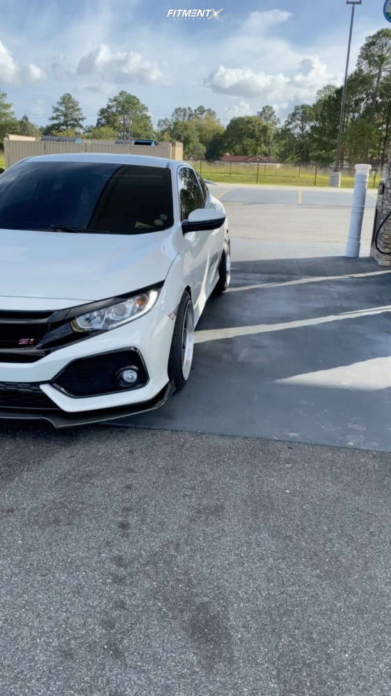 2019 Honda Civic Si with 18x9 ESR Cs2 and Firestone 235x40 on Lowering ...