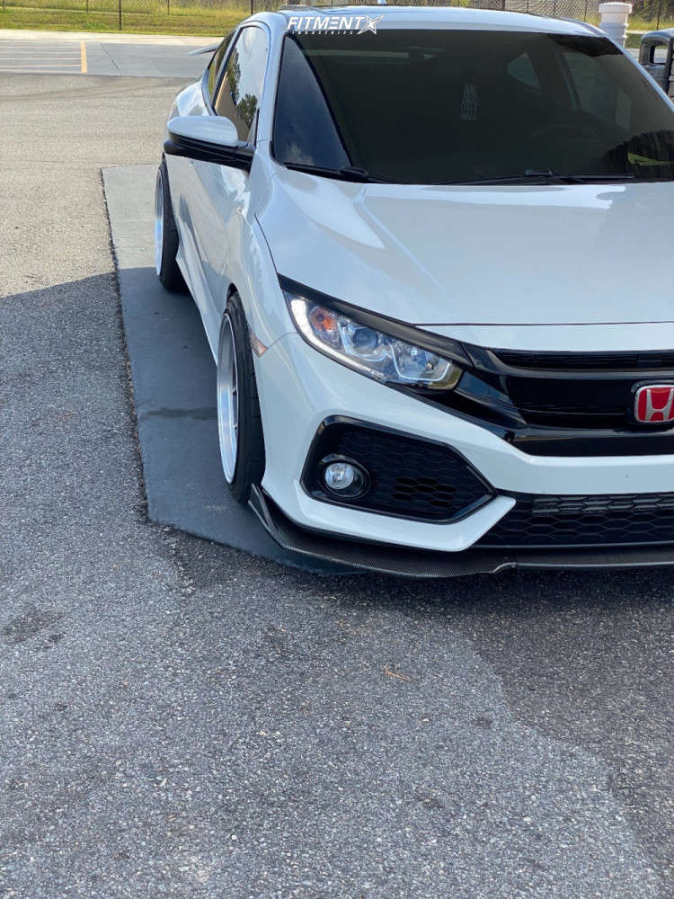 2019 Honda Civic Si with 18x9 ESR Cs2 and Firestone 235x40 on Lowering ...