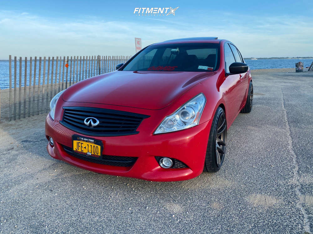 2011 INFINITI G37 X with 19x10.5 ESR Sr08 and Atlas 255x35 on Coilovers | 1220989 | Fitment ...