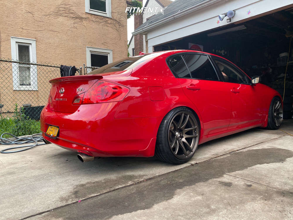 2011 INFINITI G37 X with 19x10.5 ESR Sr08 and Atlas 255x35 on Coilovers | 1220989 | Fitment ...