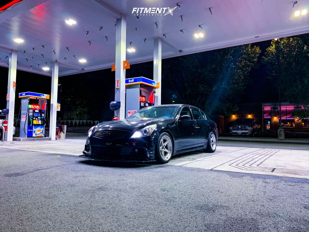 2011 INFINITI G37 X with 18x9.5 Aodhan Ds05 and Vercelli 275x35 on ...