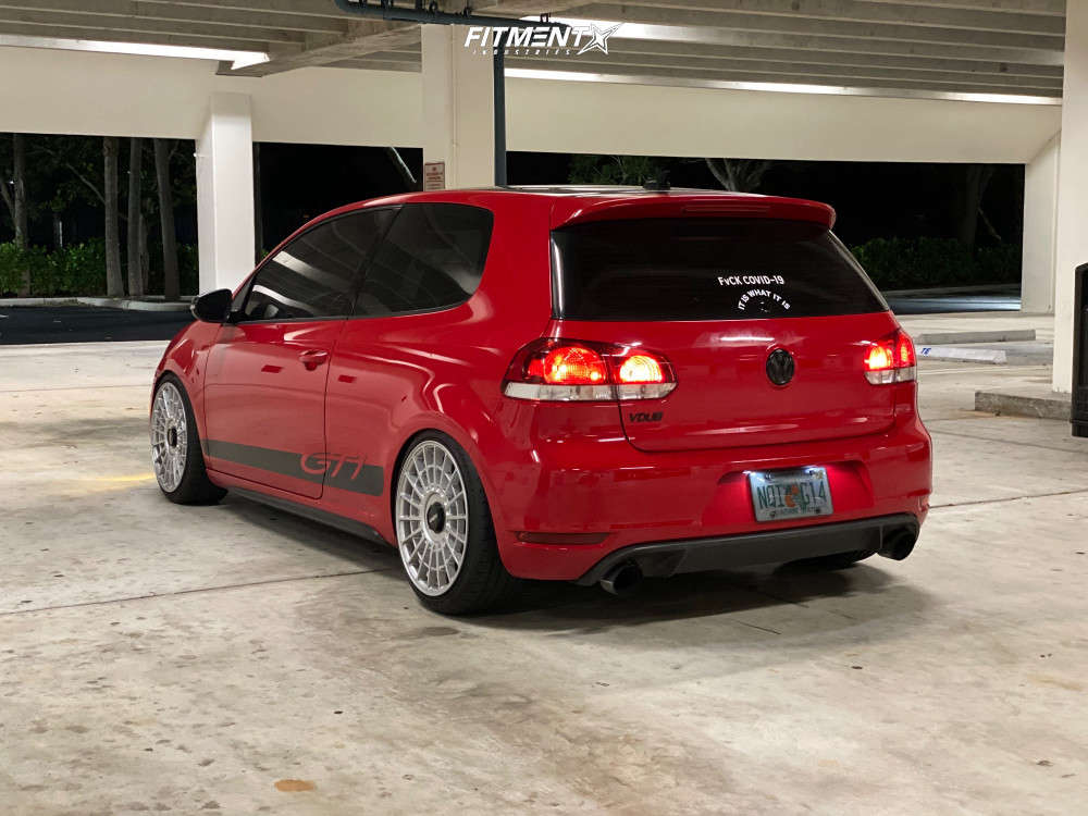 2013 Volkswagen GTI Base with 18x8.5 Rotiform Las-r and General 215x40 ...