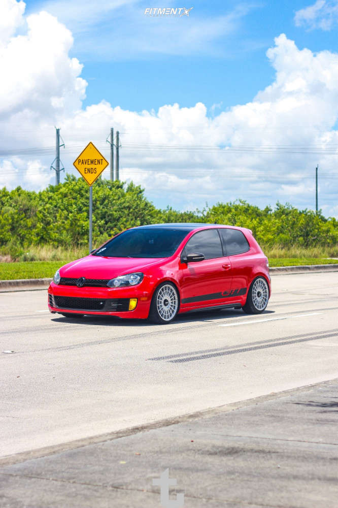 2013 Volkswagen GTI Base with 18x8.5 Rotiform Las-r and General 215x40 ...