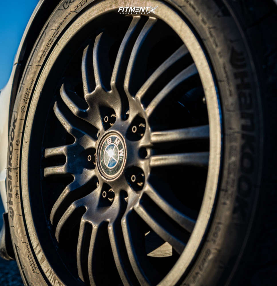 2002 BMW 325i Base with 17x9.5 OEM Wheels Style 67 and Hankook 235x45 ...