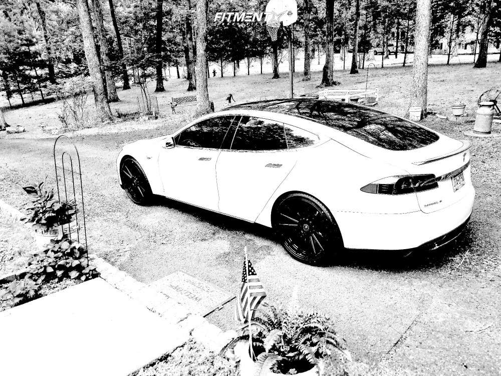 2013 Tesla S Base with 21x9 Road Force Rf15 and Falken 245x35 on Stock ...