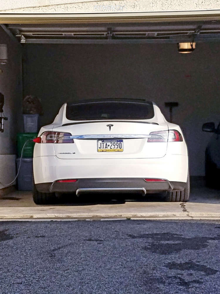 2013 Tesla S Base with 21x9 Road Force Rf15 and Falken 245x35 on Stock ...