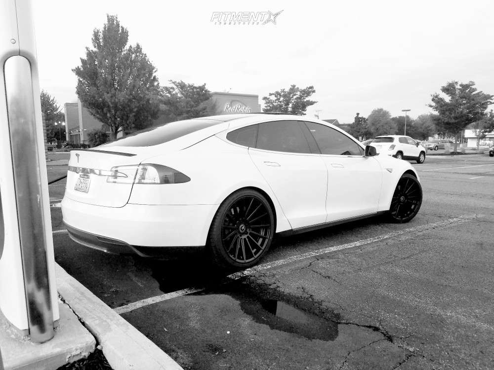 2013 Tesla S Base with 21x9 Road Force Rf15 and Falken 245x35 on Stock ...
