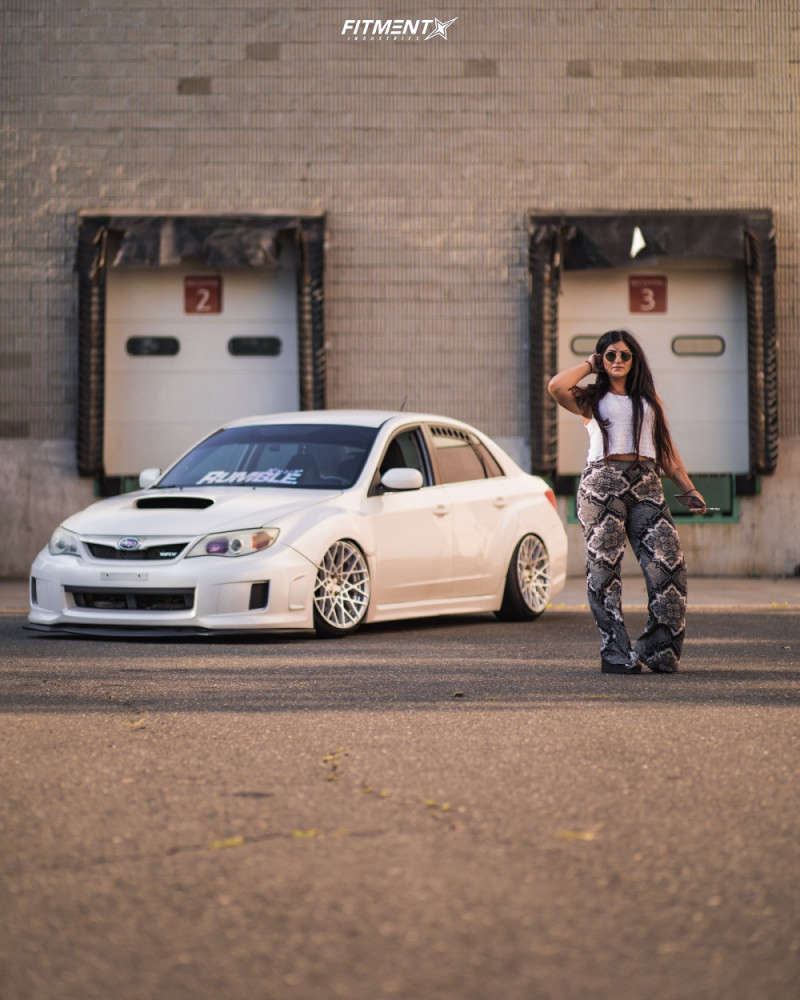 2011 Subaru WRX Base with 18x9.5 Rotiform Blq and Nankang 225x35 on ...