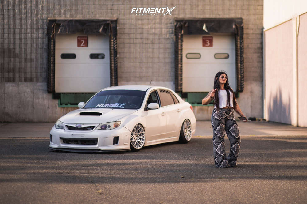 2011 Subaru WRX Base with 18x9.5 Rotiform Blq and Nankang 225x35 on ...