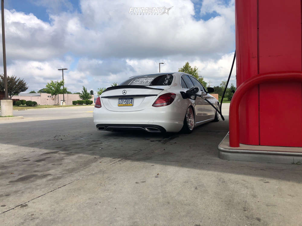 2016 Mercedes-Benz C300 4Matic with 18x8.5 Rotiform Ccv and General ...