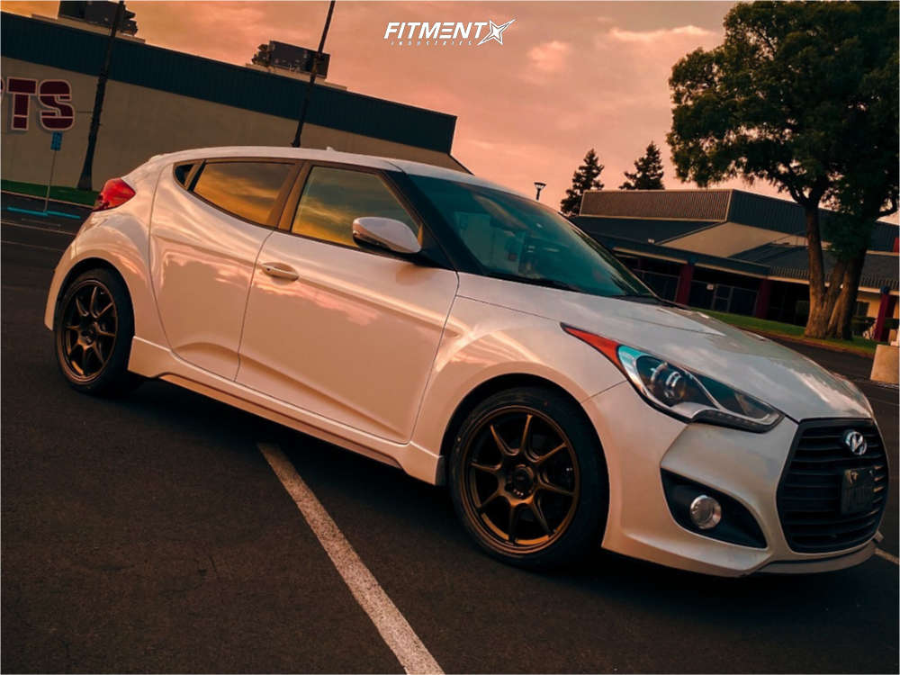 2014 Hyundai Veloster Turbo with 18x8.5 Konig Lockout and Federal ...