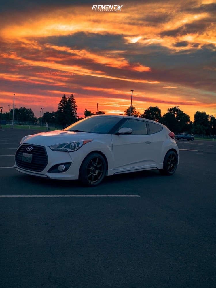 2014 Hyundai Veloster Turbo with 18x8.5 Konig Lockout and Federal ...