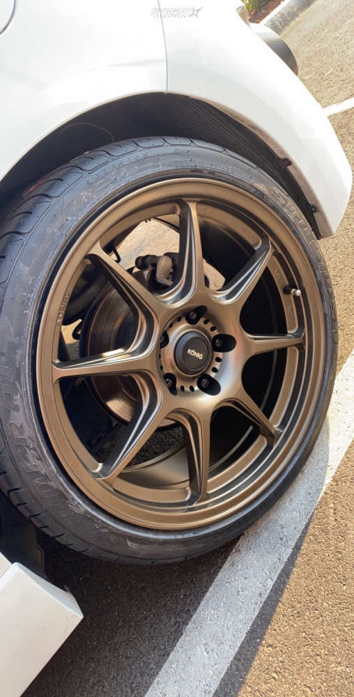 2014 Hyundai Veloster Turbo with 18x8.5 Konig Lockout and Federal ...