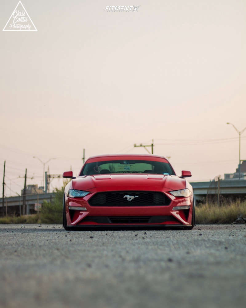 2019 Ford Mustang EcoBoost with 19x11 Aodhan DS02 and Michelin 235x35 ...