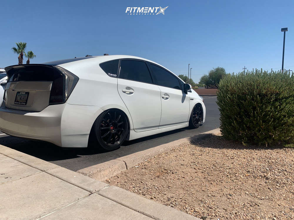 2012 Toyota Prius Three with 18x8.5 Work Emotion 11r and Kumho 225x40 ...