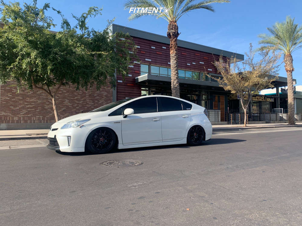 2012 Toyota Prius Three with 18x8.5 Work Emotion 11r and Kumho 225x40 ...