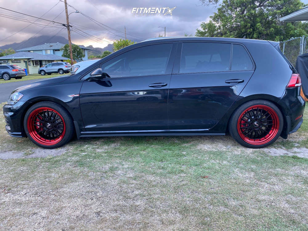 2020 Volkswagen GTI S with 18x9 STR 601 and Bridgestone 225x40 on ...