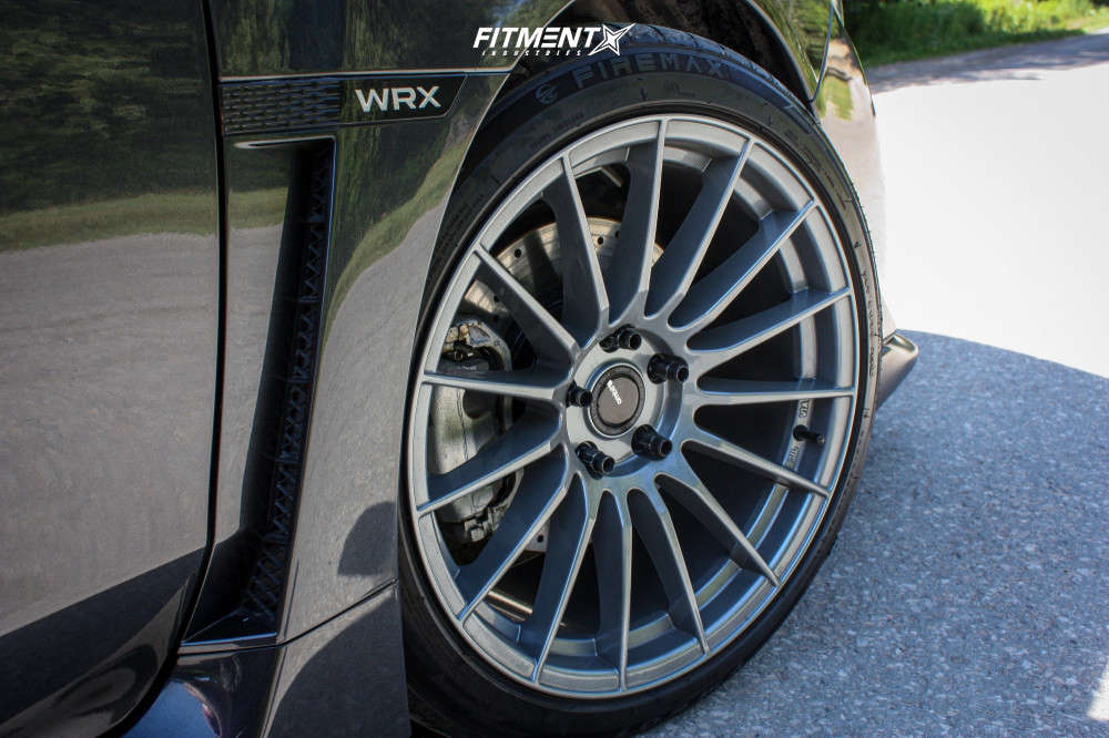 2016 Subaru WRX Limited with 18x9.5 Ambit Re02 and Firemax 245x40 on ...